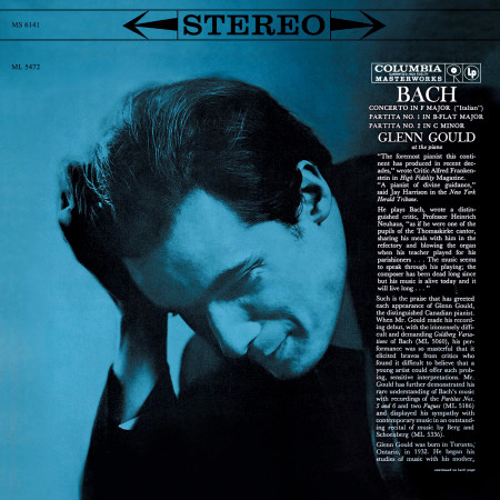 Bach: Italian Concerto in F Major, BWV 971; Partitas Nos. 1 & 2, BWV 825 & 826 - Gould ...